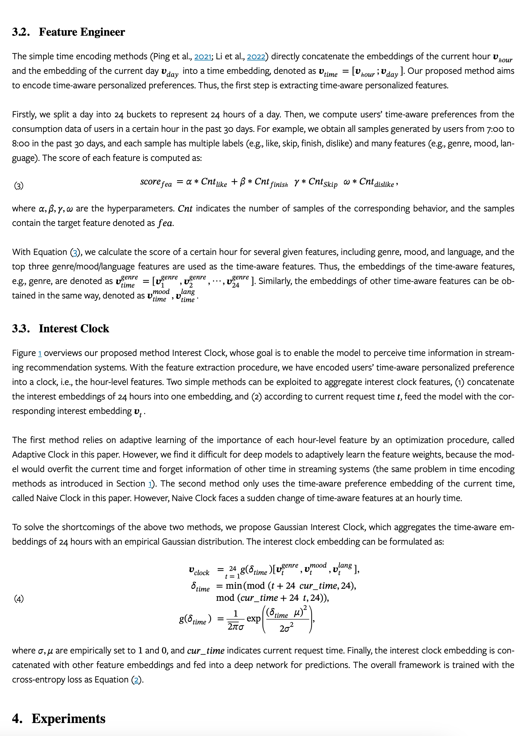 抖音：Interest Clock 论文解读